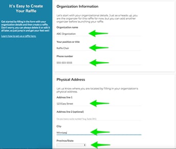 Step 1: Create a Raffle