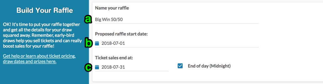 Step 1: Create a Raffle