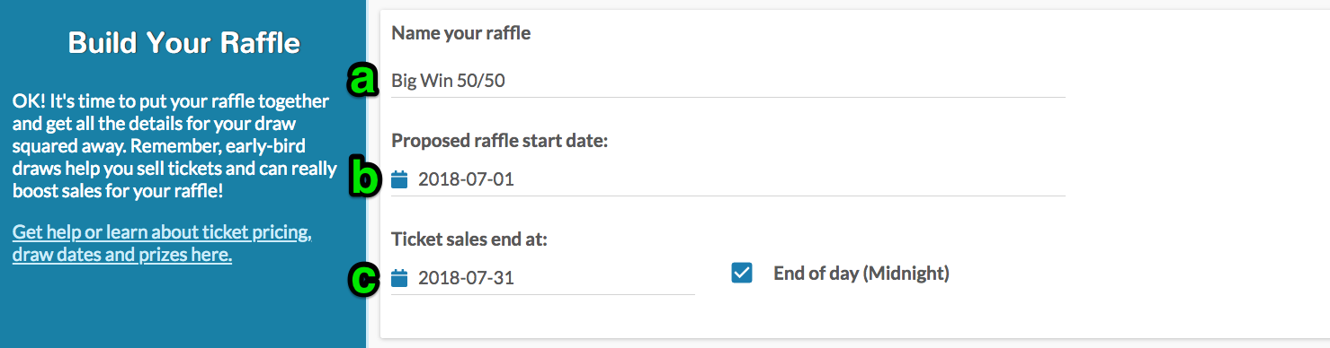 Step 1: Create a Raffle